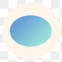 Gradient blue oval png geometric | Free PNG - rawpixel