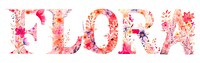 Flora word png floral font, | Free PNG - rawpixel
