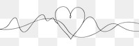 PNG Minimalist heart line art | Free PNG - rawpixel