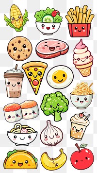 PNG Kawaii cute food illustration | Premium PNG - rawpixel