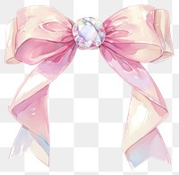 Elegant pastel pink ribbon illustration | Free PNG - rawpixel