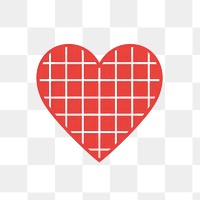 PNG Red heart grid pattern | Free PNG - rawpixel