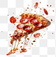 PNG Exploding pepperoni pizza slice | Free PNG - rawpixel