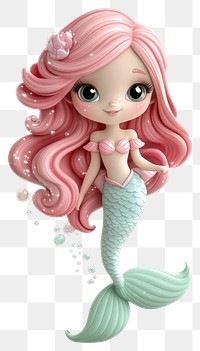 PNG Mermaid pink cute art. | Premium PNG - rawpixel