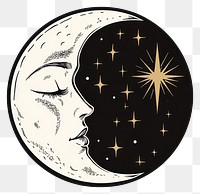 PNG half moon illustration background | Free PNG - rawpixel