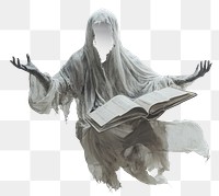 PNG Ghost book floating haunted. | Free PNG - rawpixel