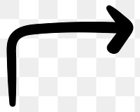 PNG Curved black arrow, transparent | Free PNG - rawpixel