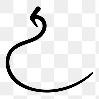PNG Curved arrow, transparent background | Free PNG - rawpixel