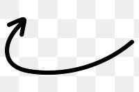 PNG Curved black arrow, transparent | Free PNG - rawpixel