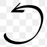 PNG Curved black arrow, transparent | Free PNG - rawpixel