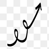 PNG Curved upward arrow, transparent | Free PNG - rawpixel