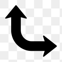 PNG Curved bidirectional arrow icon, | Free PNG - rawpixel