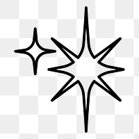 PNG Sparkle star outline | Premium PNG - rawpixel