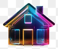 PNG 3D render neon house | Premium PNG - rawpixel