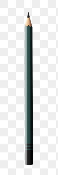 Dark green pencil png, transparent | Premium PNG - rawpixel