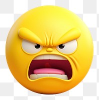 PNG Angry emoji yellow face | Premium PNG - rawpixel
