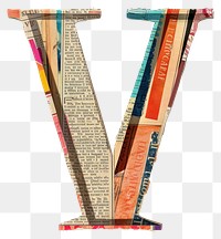Magazine paper letter V text | Premium PNG - rawpixel