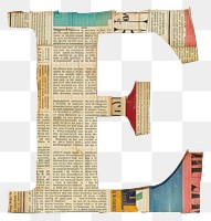 Magazine paper letter E collage | Premium PNG - rawpixel