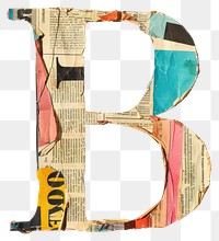 Magazine paper letter B collage | Free PNG - rawpixel