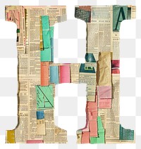 Magazine paper letter H collage | Premium PNG - rawpixel
