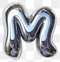 PNG Alphabet M letter silver | Premium PNG - rawpixel