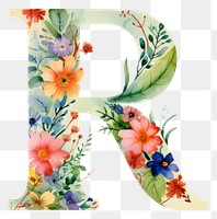 PNG Floral alphabet R pattern | Free PNG - rawpixel