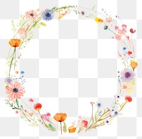 PNG Wildflowers circle border pattern | Premium PNG - rawpixel