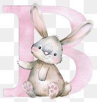 PNG Easter bunny alphabet B | Free PNG - rawpixel