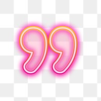 PNG quotation marks pink neon | Premium PNG - rawpixel