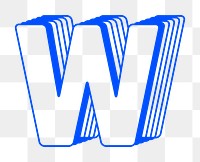 Letter W png layered alphabet, | Free PNG - rawpixel