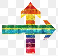 PNG Rainbow direction sign symbol | Free PNG - rawpixel