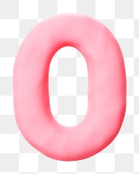 Number zero png pink clay | Free PNG - rawpixel