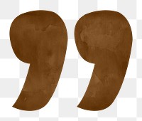 Quotation mark png brown digital | Free PNG - rawpixel