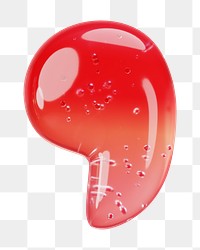 Apostrophe sign png 3D red | Free PNG - rawpixel