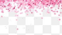PNG Pink confetti border background | Free PNG - rawpixel