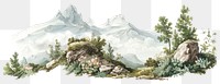 PNG Alpine borders illustration landscape | Free PNG - rawpixel