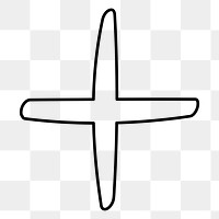PNG Hand-drawn black plus sign, | Free PNG - rawpixel