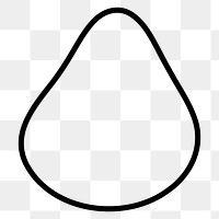 PNG Simple abstract pear shape | Free PNG - rawpixel