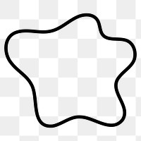 PNG Abstract wavy star outline, | Free PNG - rawpixel