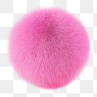 Png pink fluffy ball sticker, | Premium PNG - rawpixel