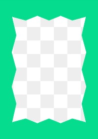 Zig-zag rectangle png frame, transparent | Premium PNG - rawpixel