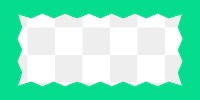 Zig-zag rectangle png frame, transparent | PNG - rawpixel