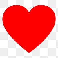 Red heart png clipart illustration | Free PNG - rawpixel