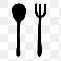 Fork spoon png, aesthetic illustration, | Premium PNG - rawpixel