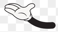 Cartoon palm hand png, gesture | Premium PNG - rawpixel