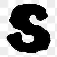 S letter png, distorted English | Premium PNG - rawpixel