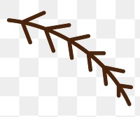 Brown branch png, line art | Premium PNG - rawpixel