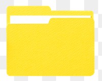 Yellow document folder png sticker, | Premium PNG - rawpixel
