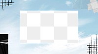 Blue sky frame png, transparent | Premium PNG - rawpixel