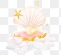 Aesthetic pearl shell png sticker | Premium PNG - rawpixel
